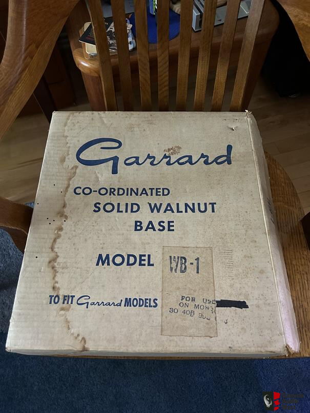 Garrard co-ordinated solid walnut base - model WB-1 Photo #4867367 - UK ...