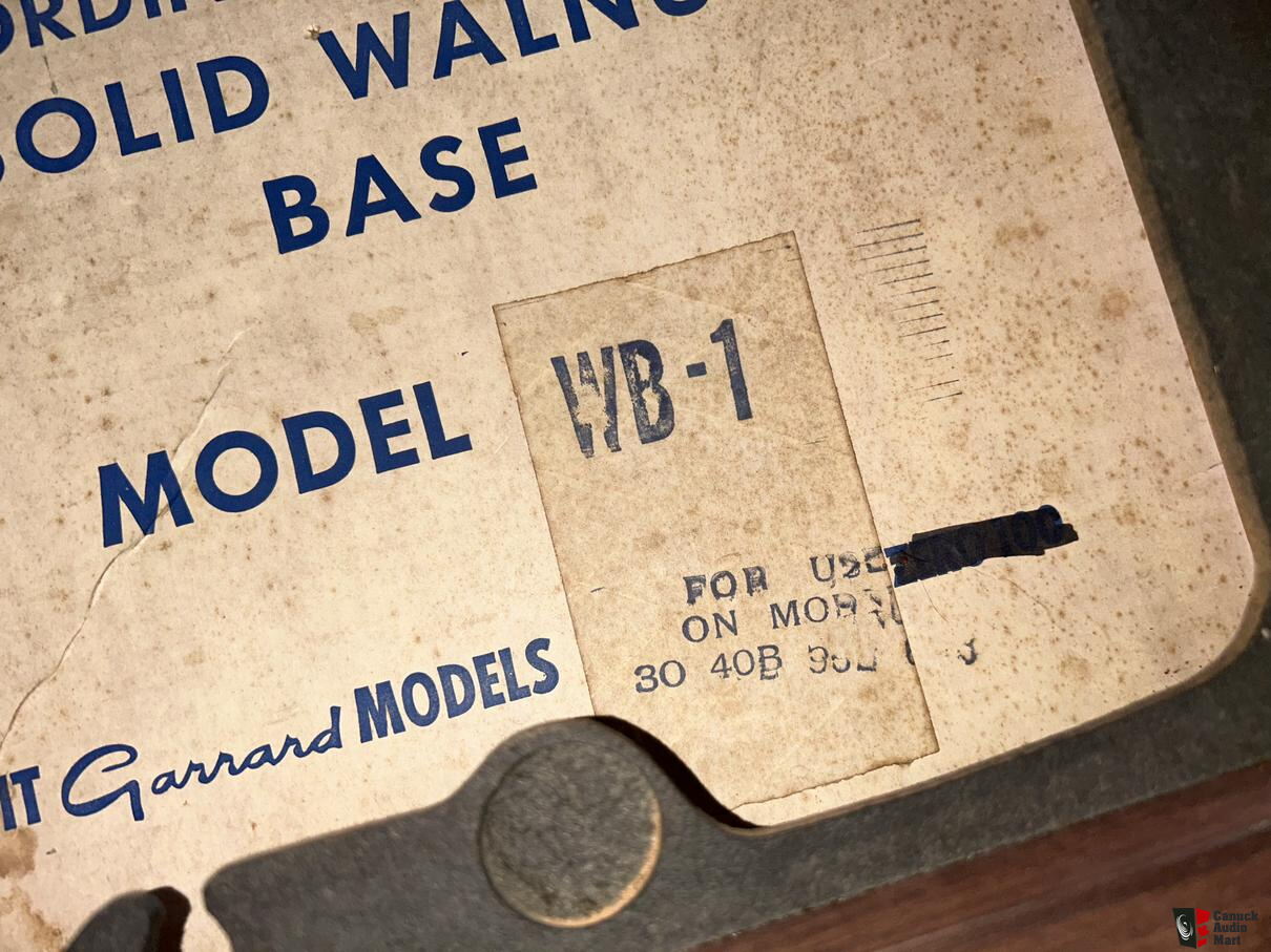 Garrard co-ordinated solid walnut base - model WB-1 Photo #4867367 - UK ...