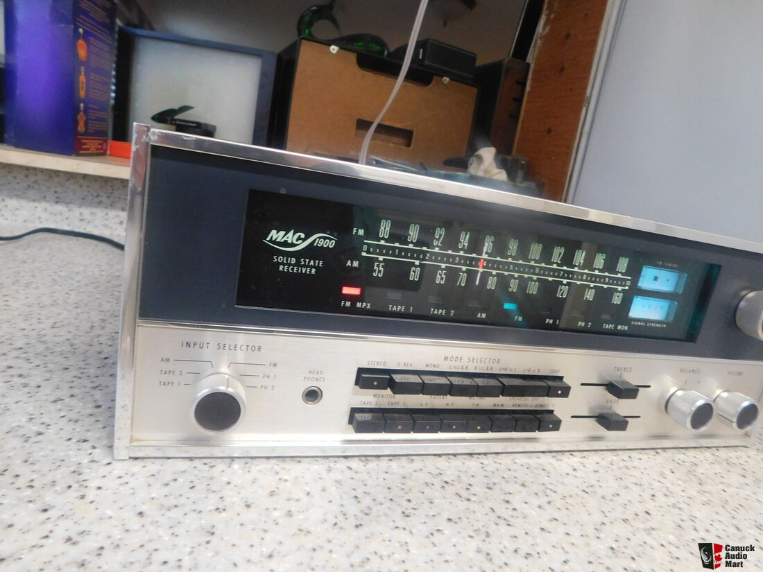 McIntosh MAC1900 Solid State AM-FM Stereo Receiver (1972-75) in Very ...