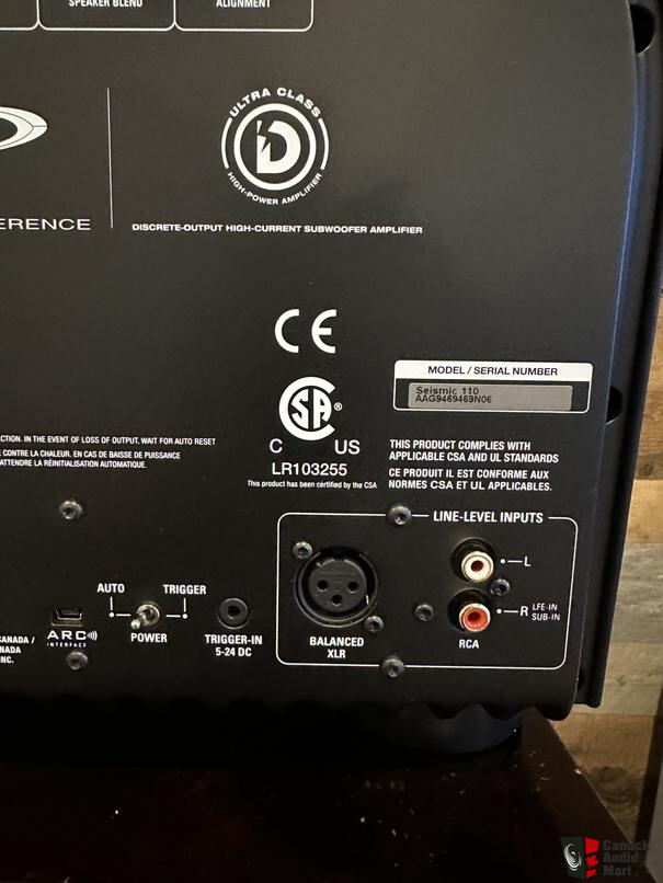 Paradigm Seismic 110 Subwoofer Photo #4876721 - Canuck Audio Mart