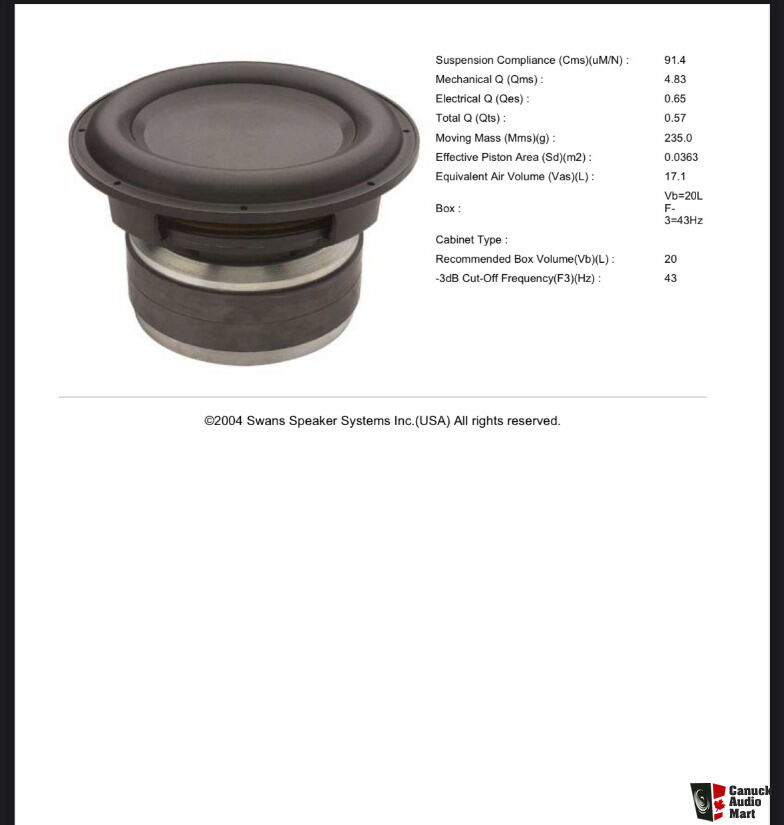 HiVi SP10 10" Subwoofer Drivers Photo #4880791 - US Audio Mart