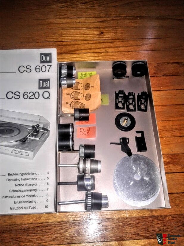 Lot of Dual Turntable Parts (Headshells/counterweights/idler wheel ...