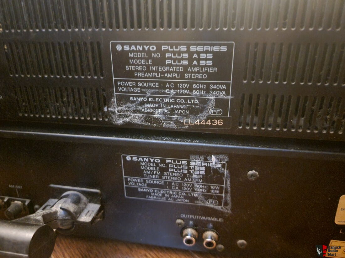 Amplifier Sanyo plus A35 & Tuner T35 Photo #4881406 - Canuck Audio Mart