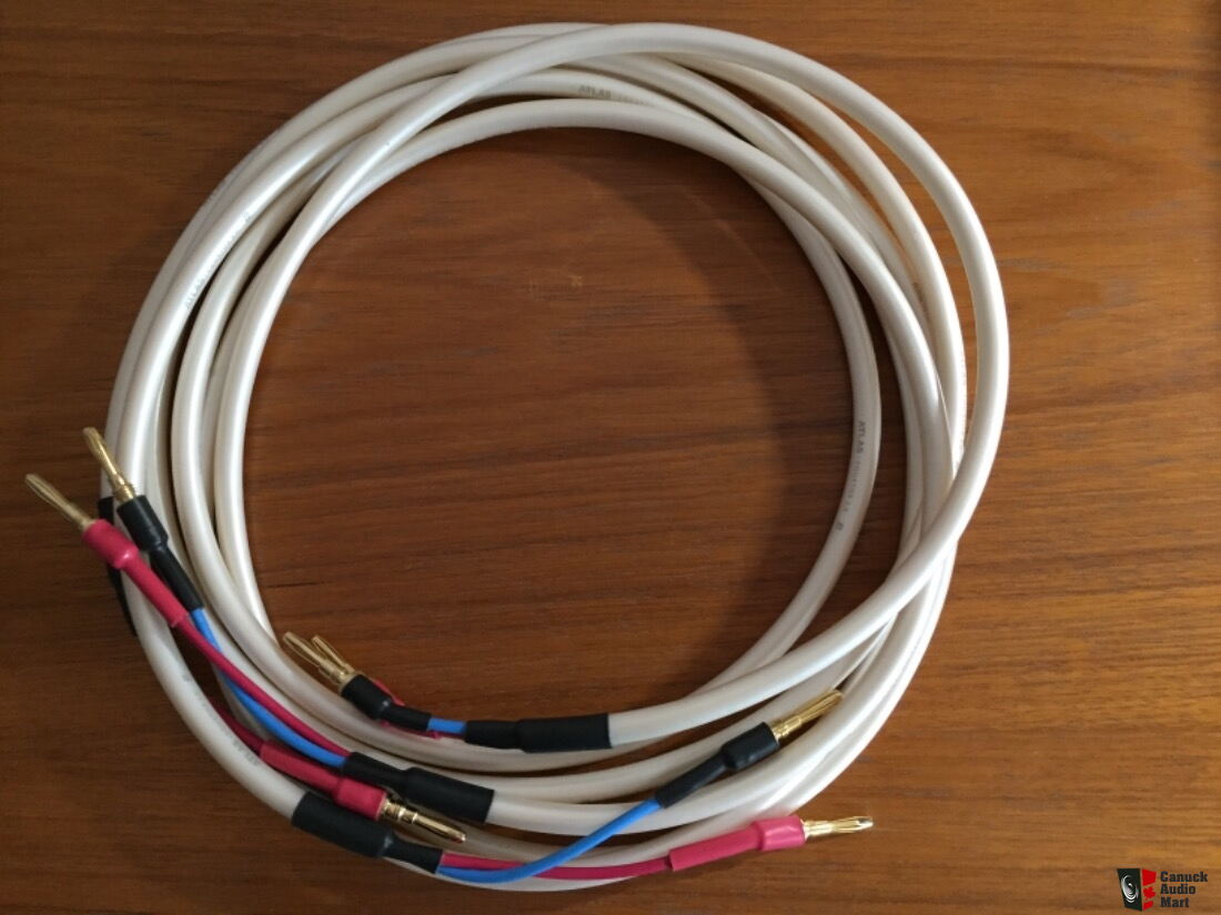 Atlas Cables Equator 2.0 Speaker Cable Pair (2.4M's Long) w/Banana ...