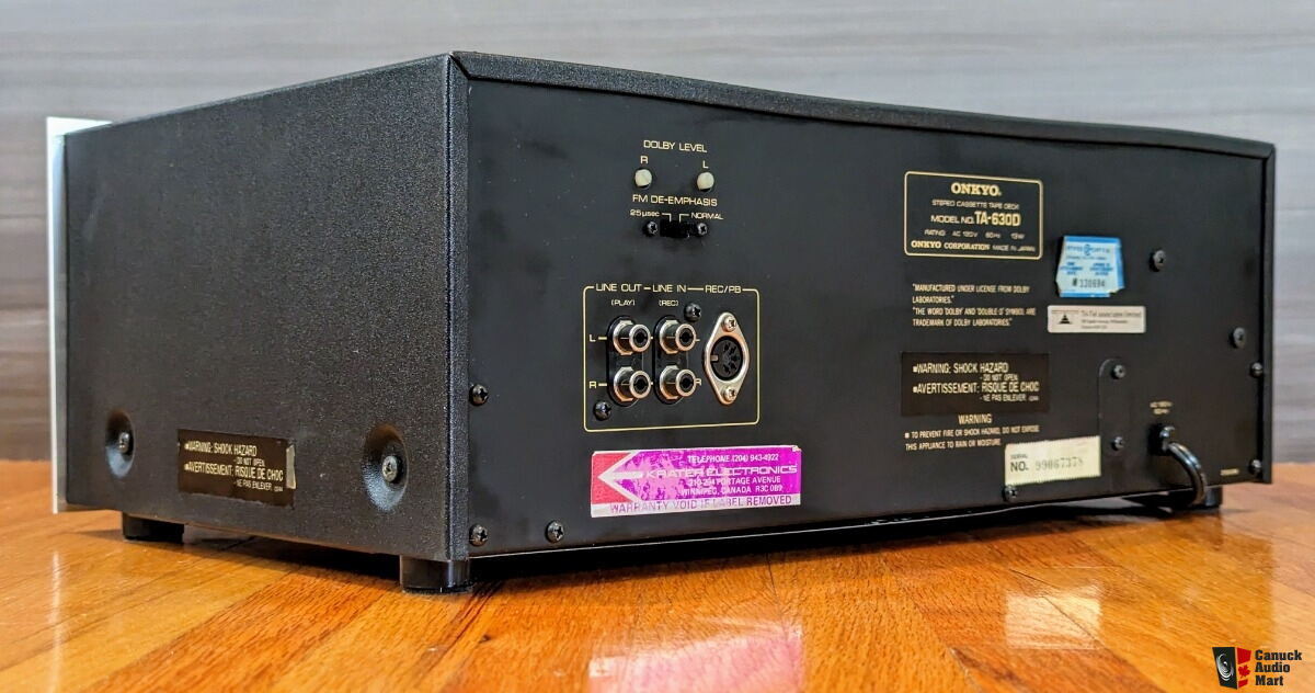 Onkyo TA-630D Cassette Deck / Fully Serviced and Tested / Excellent ...