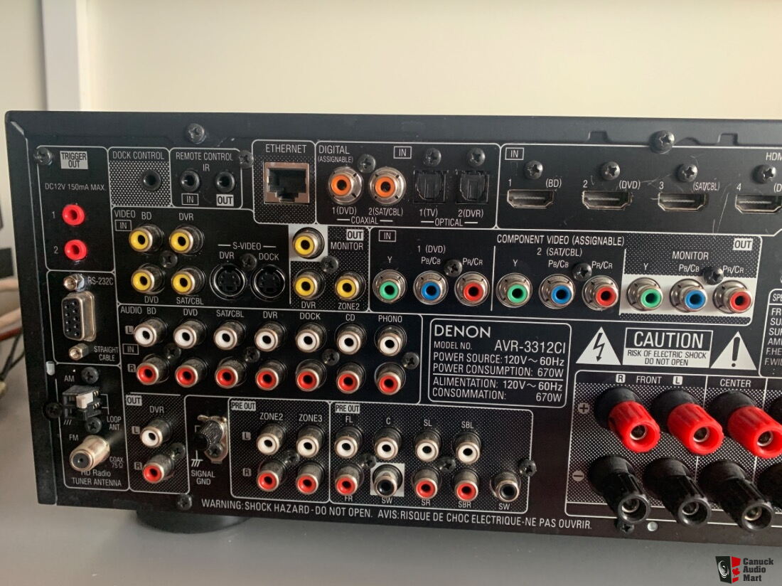 Denon AVR-3312CI 7.2 channel Integrated Network A/V Receiver Photo ...