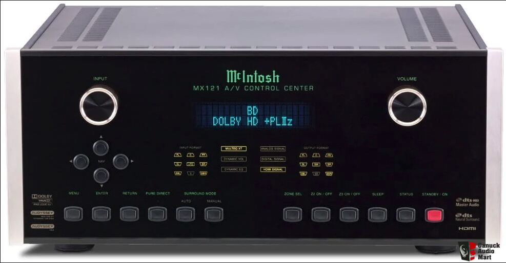 McIntosh MC205 Power Amp and McIntosh MX121 A/V Control Center combo ...