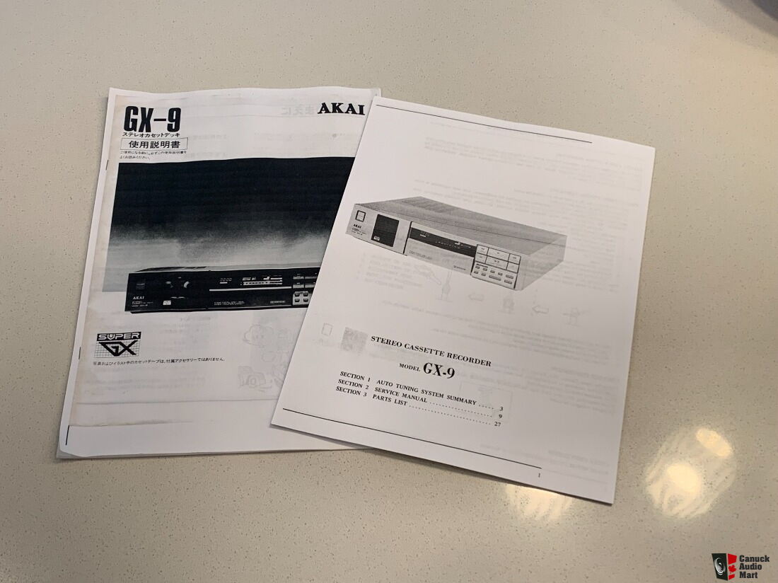 AKAI GX-9 stereo cassette recorder with documentation Photo #4919801 ...