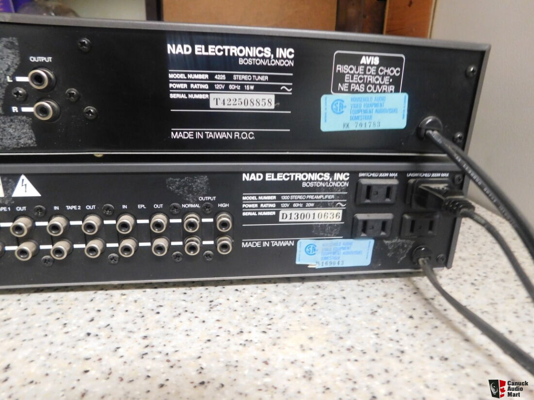 Nad 1300 Preamp & Nad 4225 Tuner Working With Original Manuals Photo ...