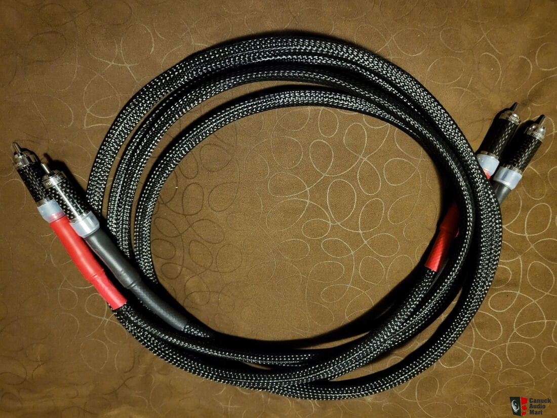 1 meter pair of ultimate 14awg pure silver RCA interconnects For Sale ...