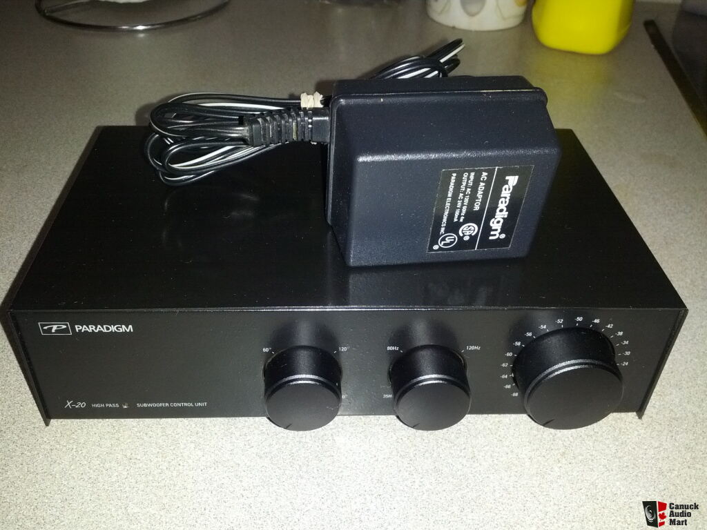 Paradigm X-20, Servo 15 crossover controller For Sale - Canuck Audio Mart