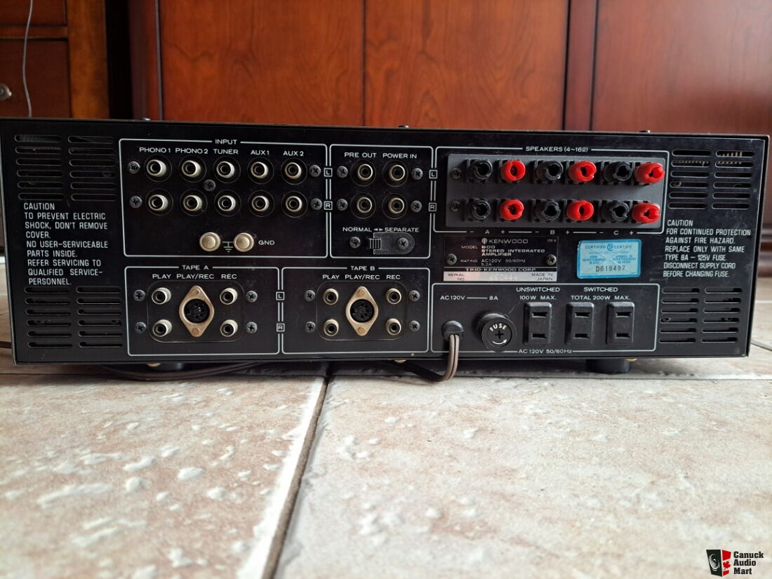 Kenwood model 600 SUPREME Stereo integrated amplifier. Kenwood model ...