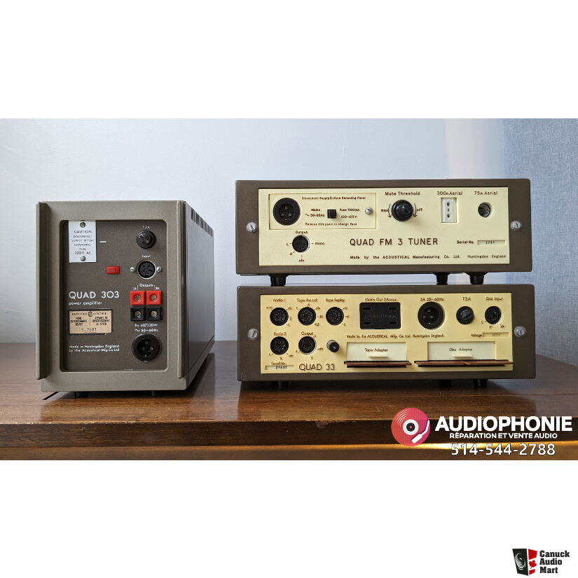 QUAD 303 System with QUAD 33 and QUAD FM 3 Tuner Photo #4942325 ...