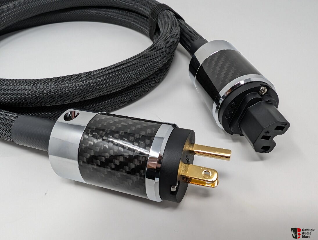 10AWG power cord with high-end pure copper, fiberglass and Carbon-Fiber ...
