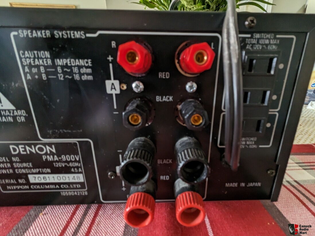 Denon PMA-900V 120wpc Integrated Amplifier MM MC Phono Preamp Photo ...