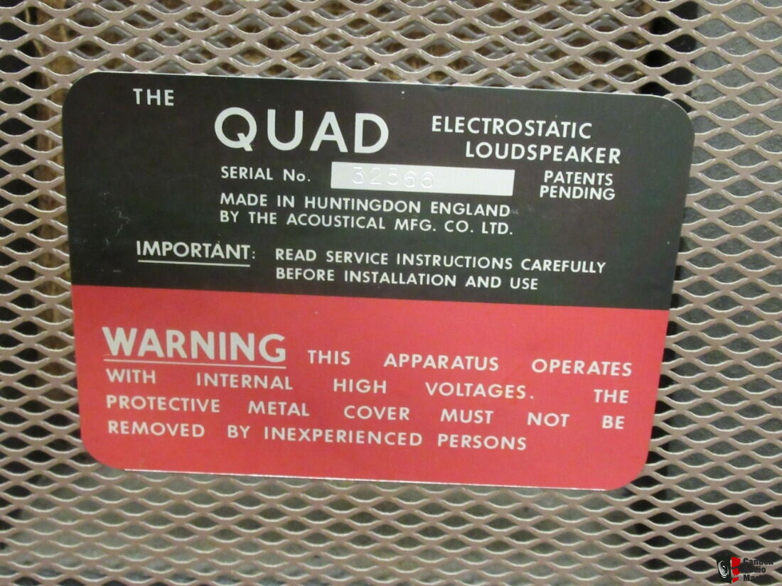 Pair of Quad ESL57 Electrostatic Speaker with consecutive serial ...