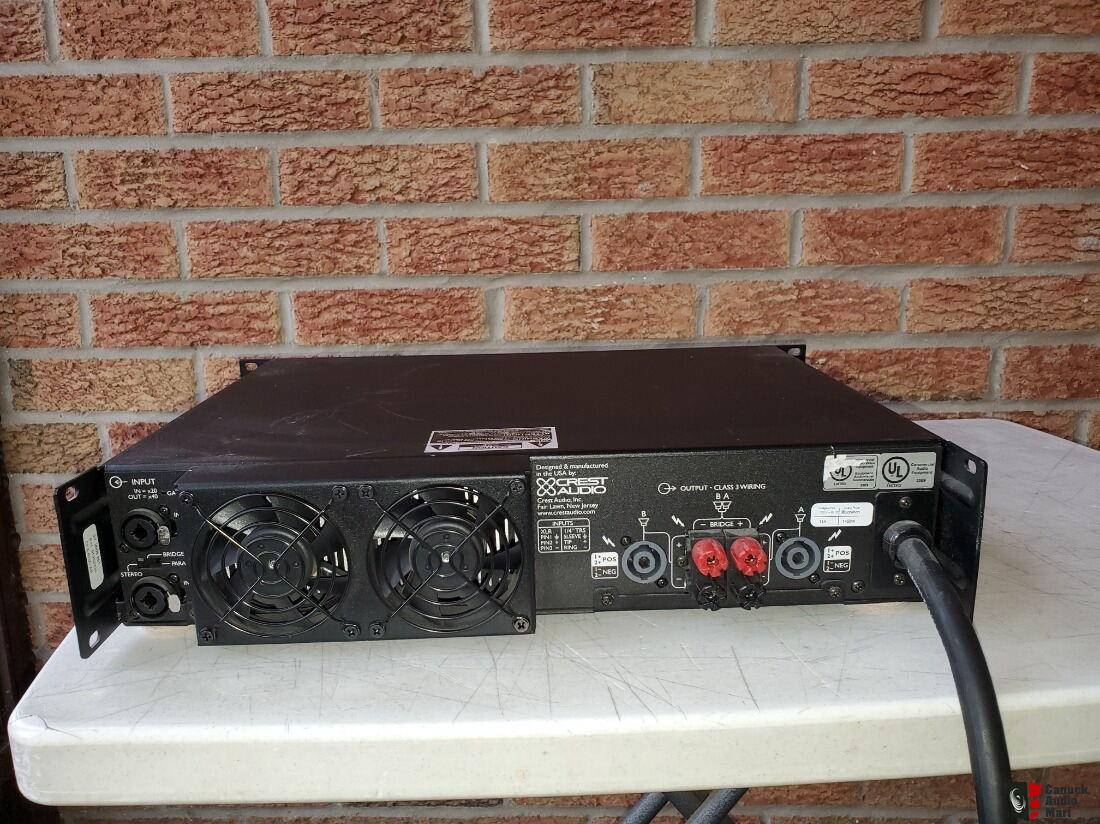 Crest Audio Pro 8200 Series Professional grade amplifier twin fans made ...