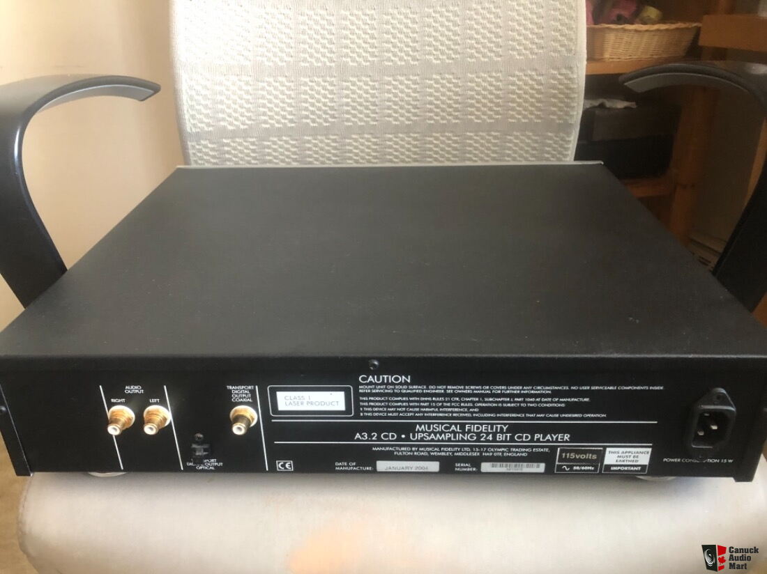 Musical Fidelity A3.2 24 bit CD player Photo #4981540 - UK Audio Mart