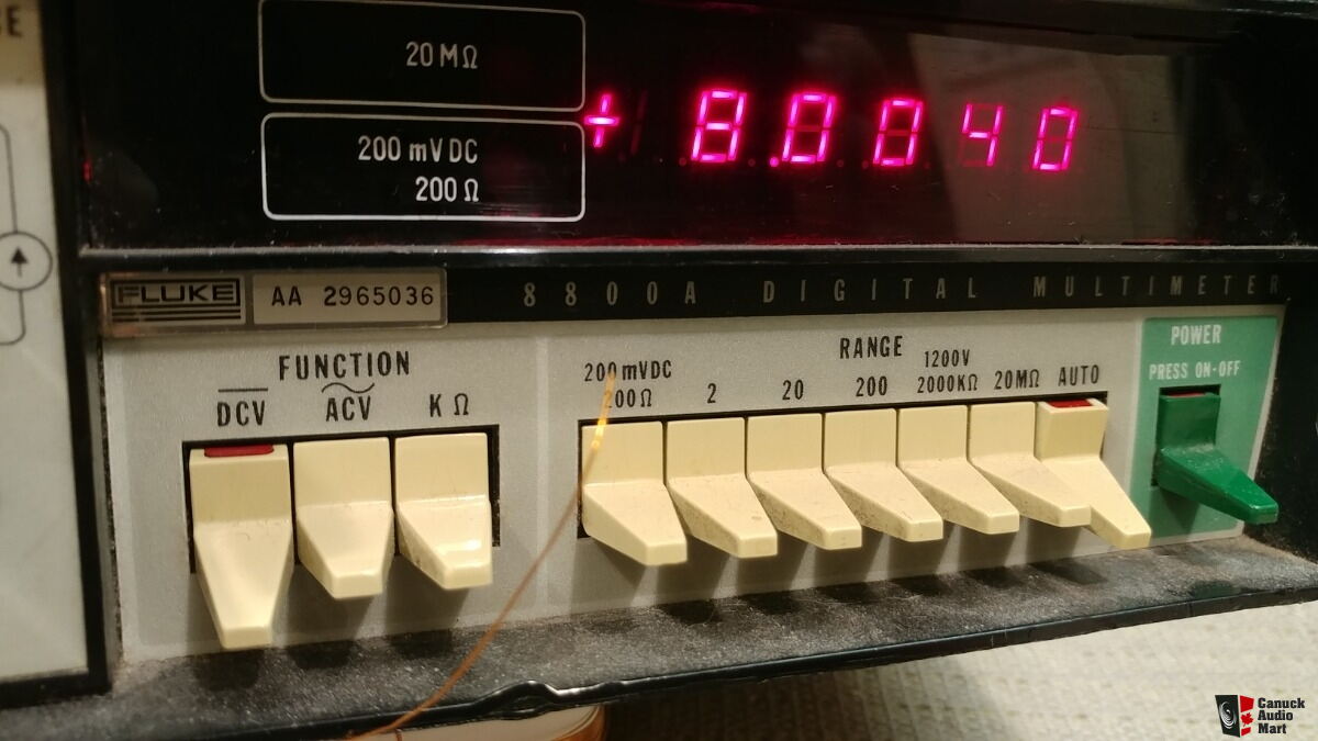 digital multimeter FLUKE 8800A, working Photo #4984245 - Canuck Audio Mart