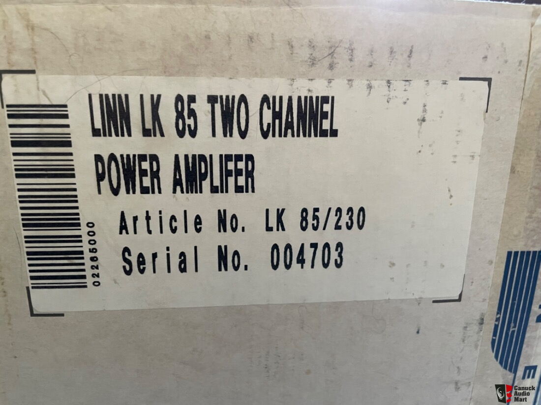 Linn LK 85 Two Channel Power Amplifier