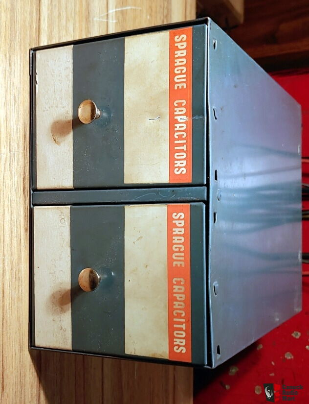Sprague black beauty capacitors, cabenets & case For Sale - Canuck ...
