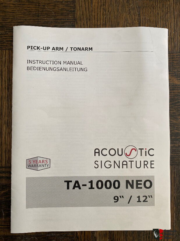 Acoustic Signature TA 1000 tonearm Photo #5007982 - Canuck Audio Mart