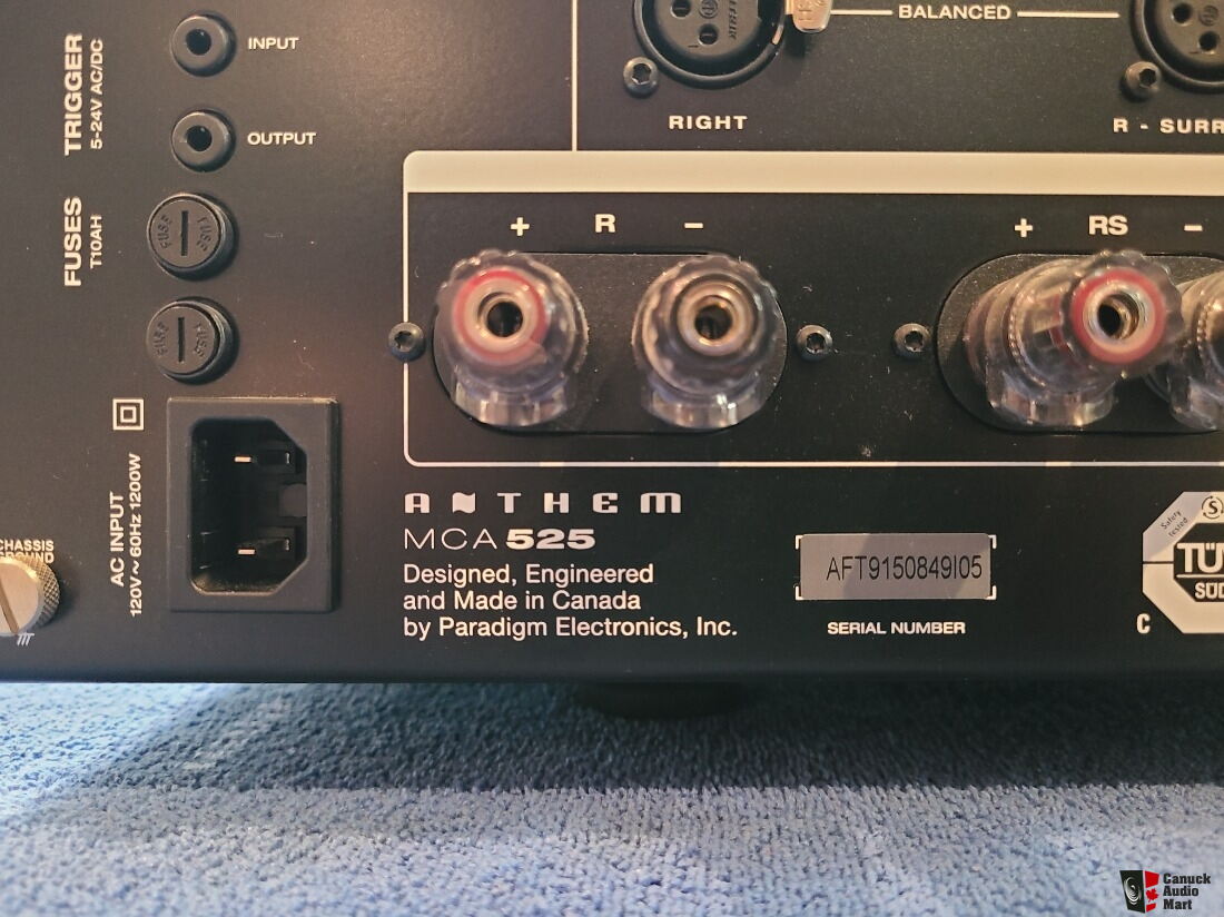 Anthem MCA525 Photo #5009450 - Canuck Audio Mart