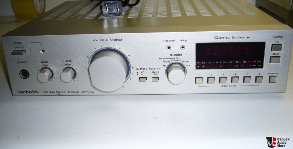 Technics Stereo Tuner Amplifier SA-C 02 For Sale - Canuck Audio Mart