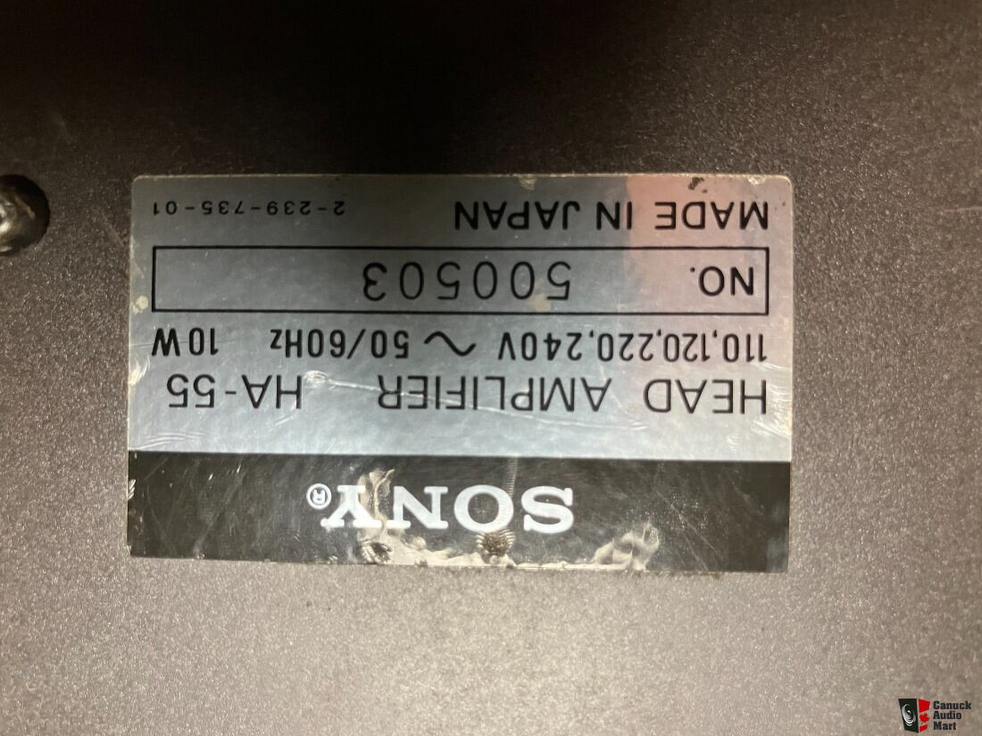 SONY HA-55 Head Amplifier For Sale - Canuck Audio Mart