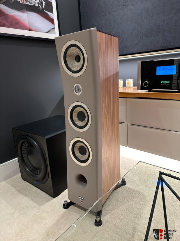Focal Kanta No.2 Floorstanding Speaker Walnut with Warm Taupe Mat ...