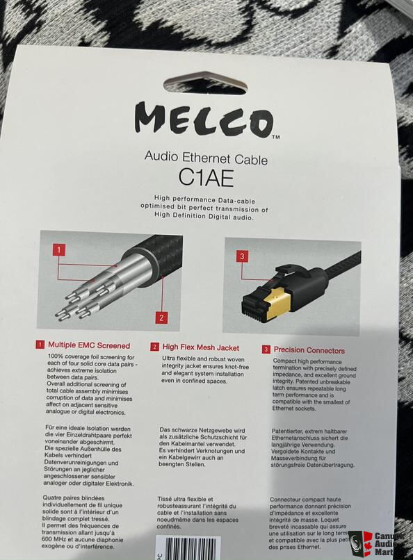 Melco Audio Ethernet Cable C1AE (3 Meters)