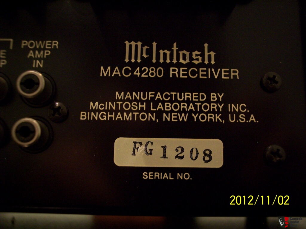 SALE PENDING McIntosh MAC 4280 High End Stereo Receiver in Mint ...