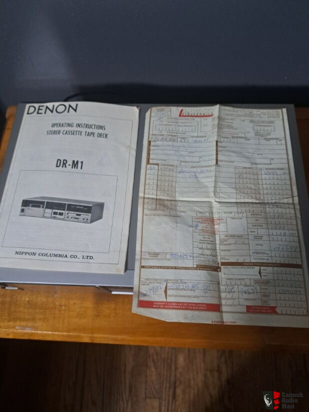 Vintage Denon DR-M1 cassette player Photo #5044055 - Canuck Audio Mart