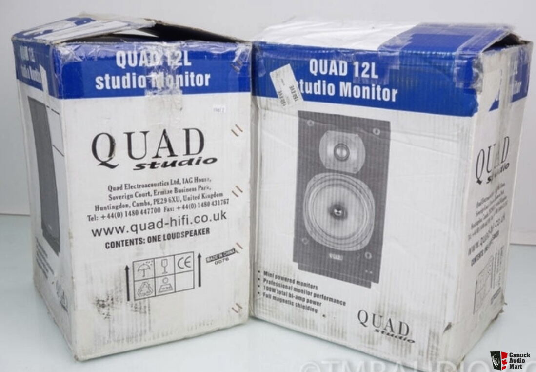Quad 12L Studio Active, pair in black Photo #5046602 - Canuck Audio Mart