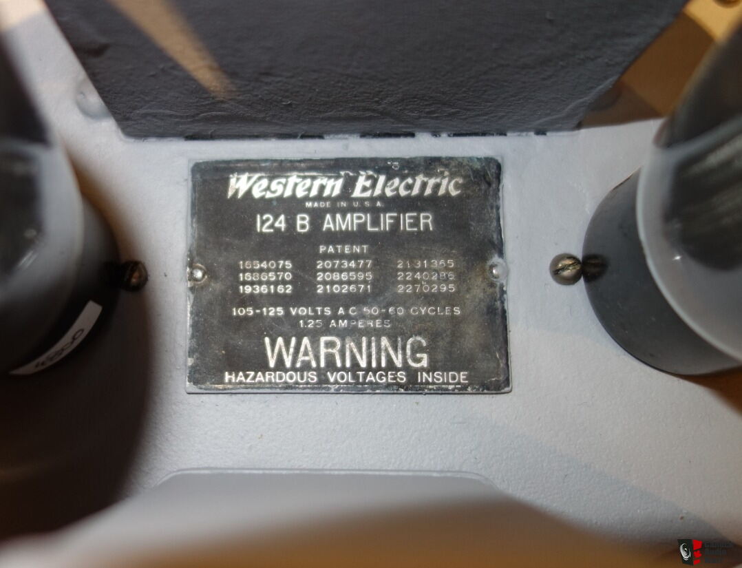 Western Electric 124B amplifier pair Original Photo #5051700 - Canuck ...