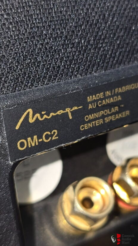 Mirage OM-R2 Dipole surround speakers and the unique Mirage OM-C2 ...