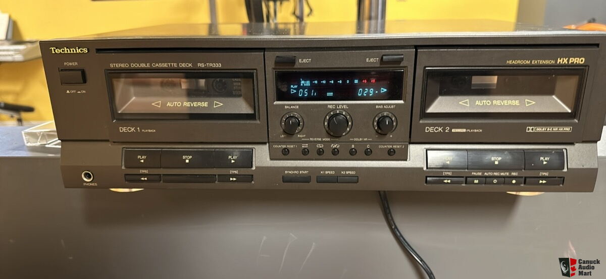 Technics RS-TR333 cassette deck For Sale - Canuck Audio Mart