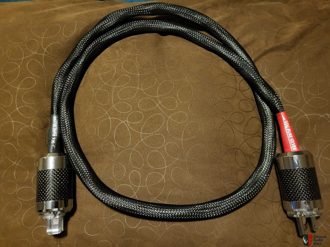 1.5 meter ultimate 9awg pure silver power cable For Sale - Canuck Audio ...