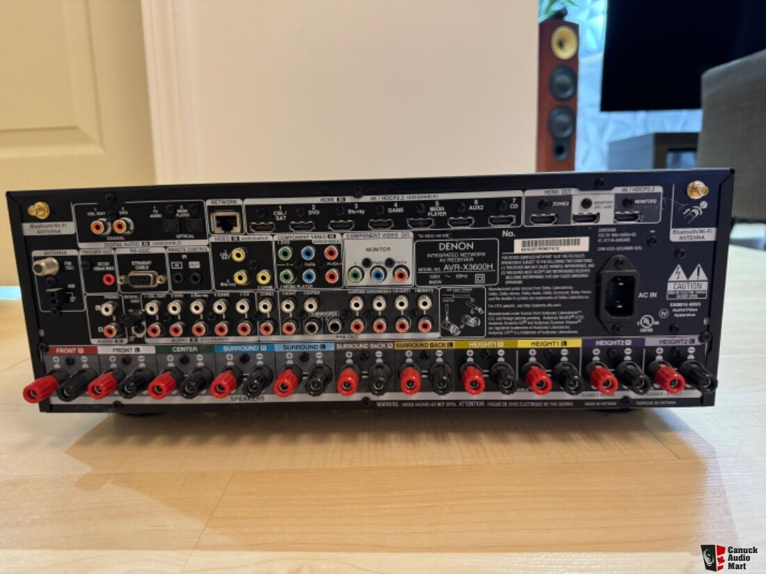 Denon AVR-X3600h 9.4 channel UHD Receiver Photo #5073012 - Canuck Audio ...