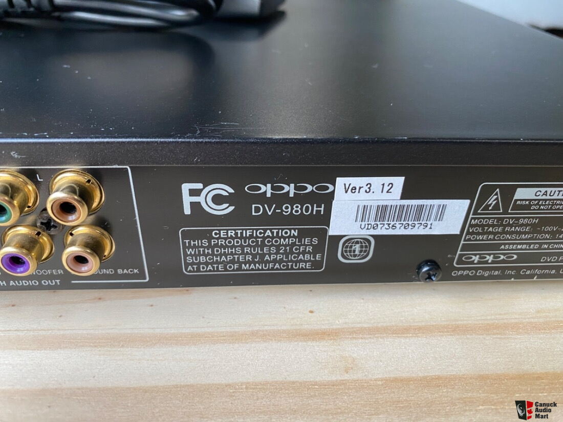 Oppo DV-980H DVD SACD Player Photo #5075935 - Canuck Audio Mart