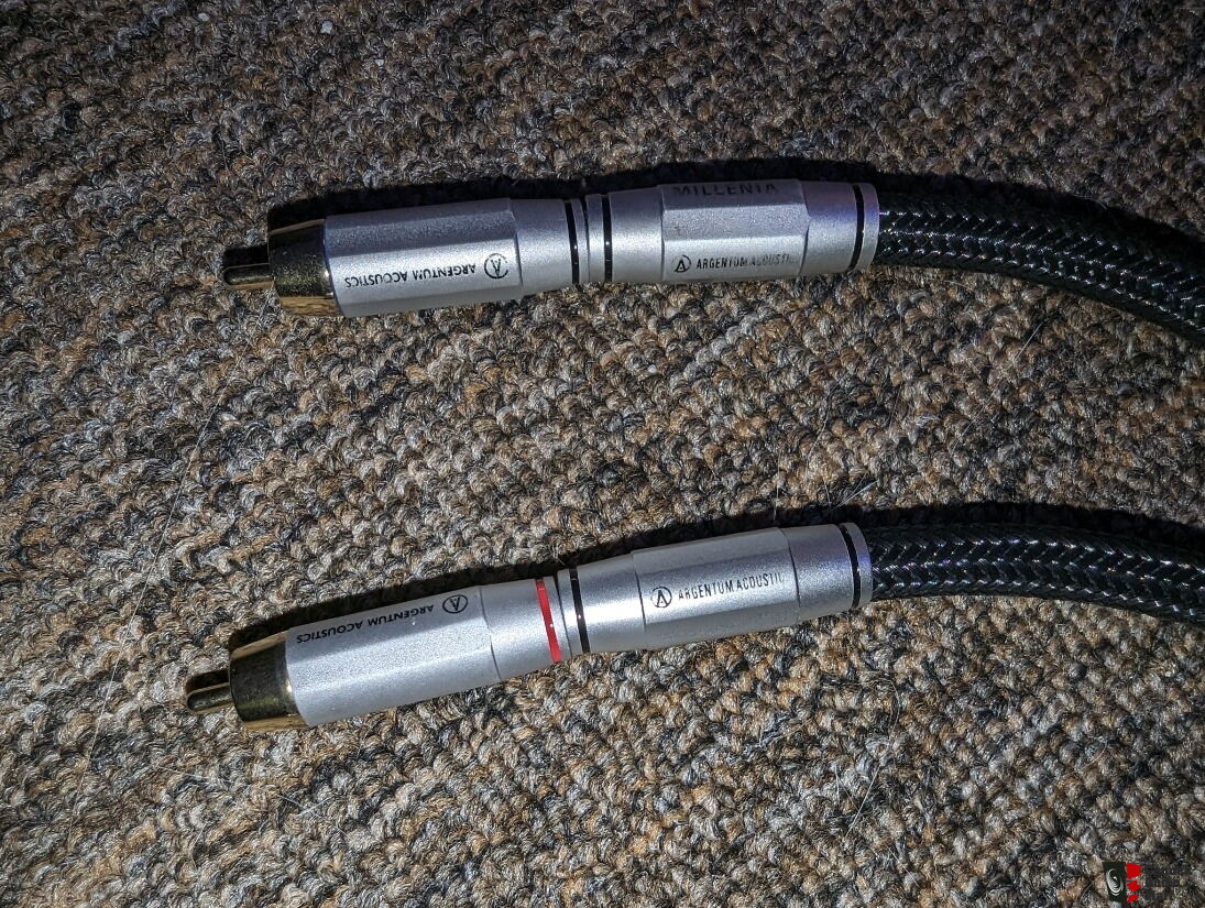 Argentum Acoustics Millenia RCA PURE SILVER interconnect pair 56 cm or ...