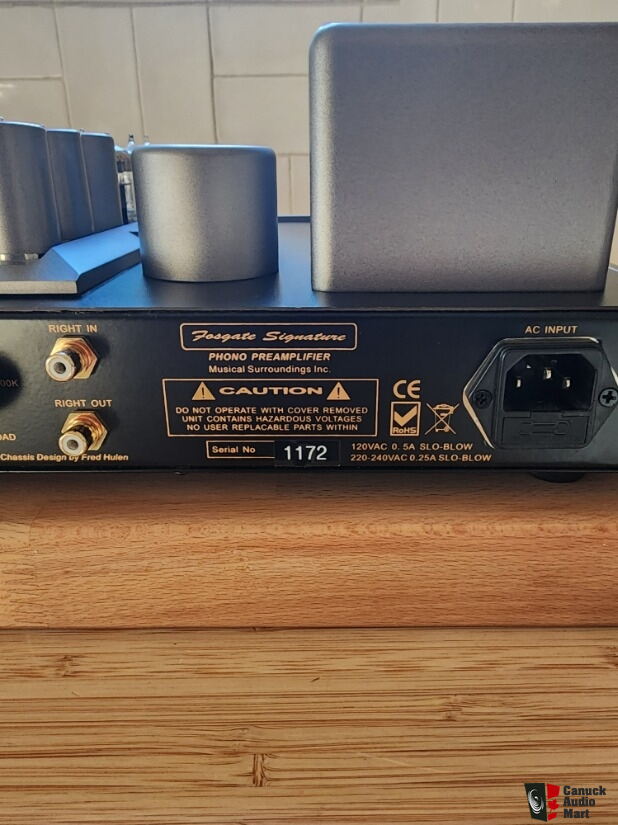 Fosgate Signature Tube Phono Preamp Very good condition Photo #5087332 ...