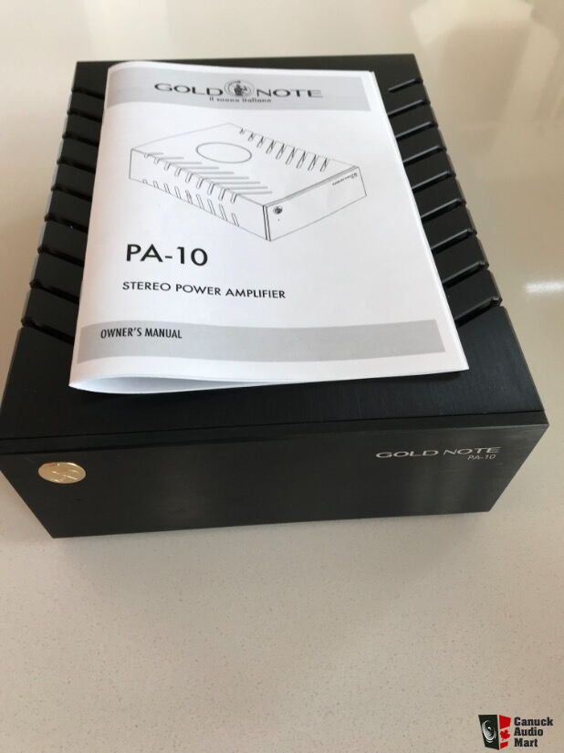 Gold Note PA10 solid state amplifier Photo #5089620 - Canuck Audio Mart