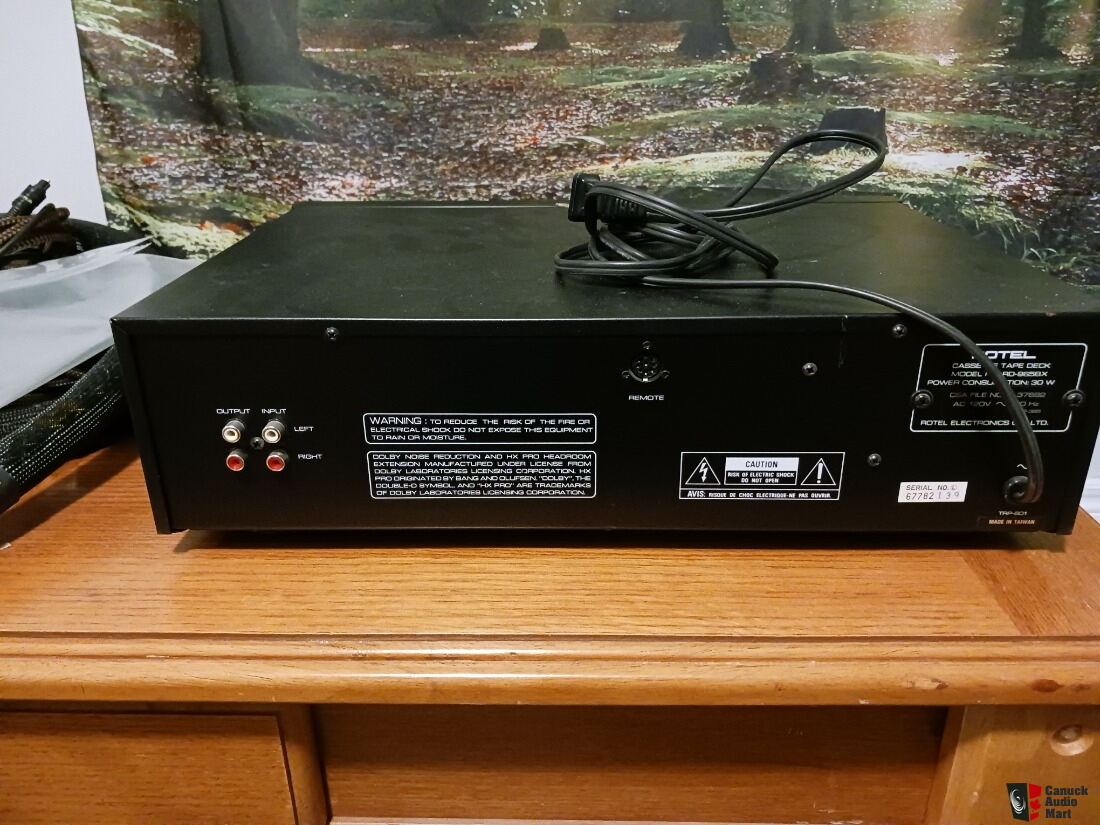Rotel RD965BX Cassette Deck Photo #5097845 - US Audio Mart