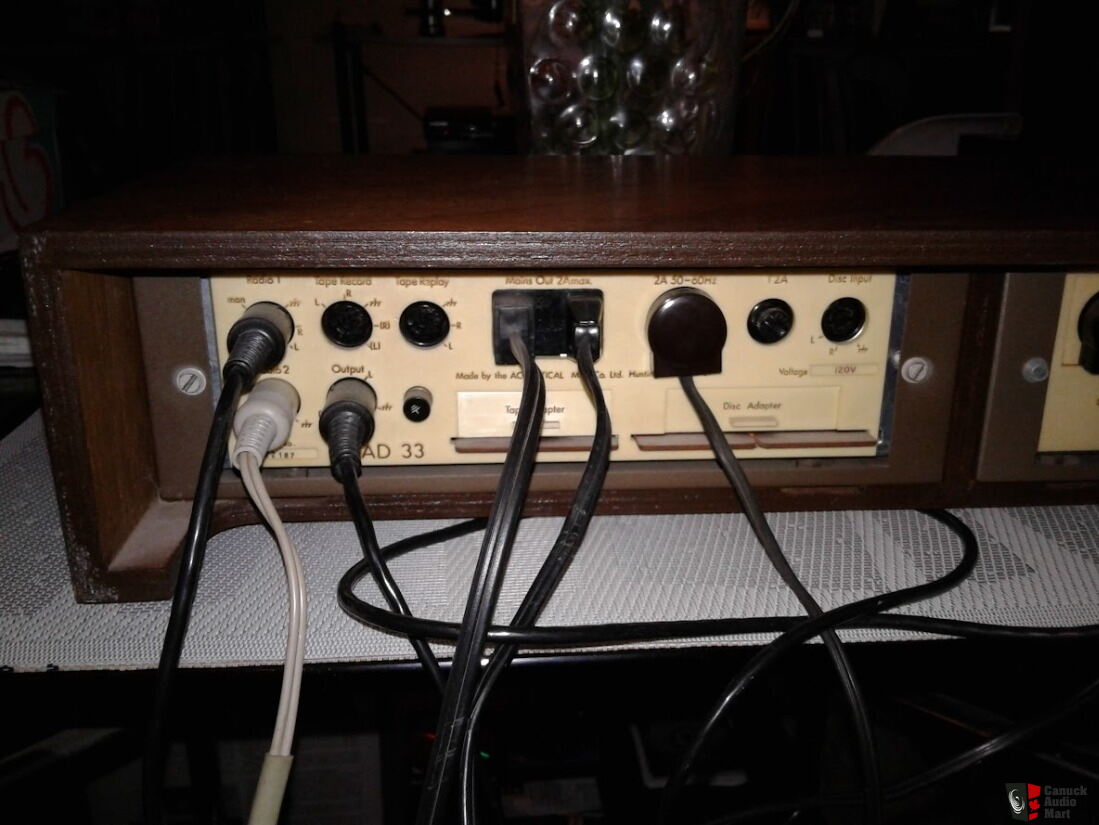 Quad 33-303-FM3 w/factory walnut case (Superb Condition/One Owner w ...