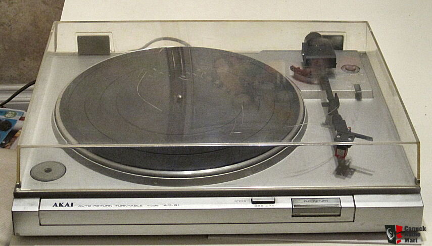 Vintage AKAI AP-B1 Stereo Belt Drive Turntable Audio Technica Cartridge ...