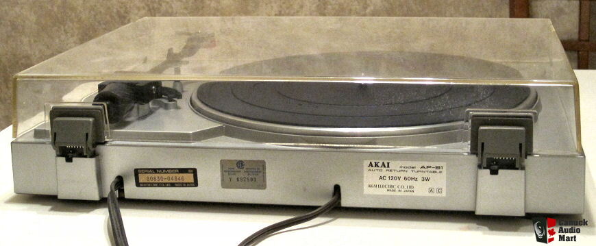 Vintage AKAI AP-B1 Stereo Belt Drive Turntable Audio Technica Cartridge ...