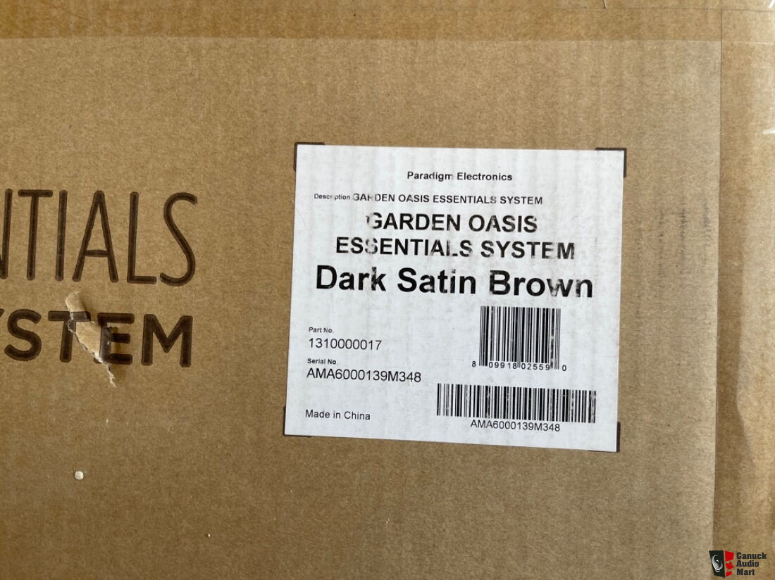 Paradigm Garden Oasis Essentials - Brand New, Warranty! Dealer Ad ...