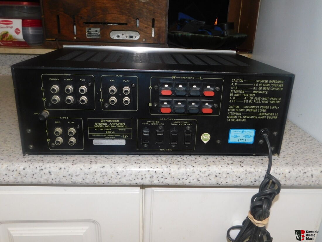 Pioneer SA-7500 II Stereo Amplifier tested Working + Pioneer TX 7500 ...