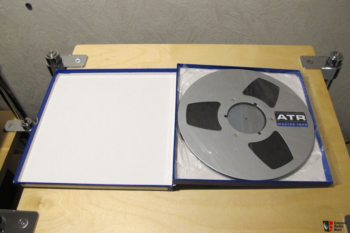 Four ATR Master ¼' 2500' reel to reel tapes with metal reels & boxes ...
